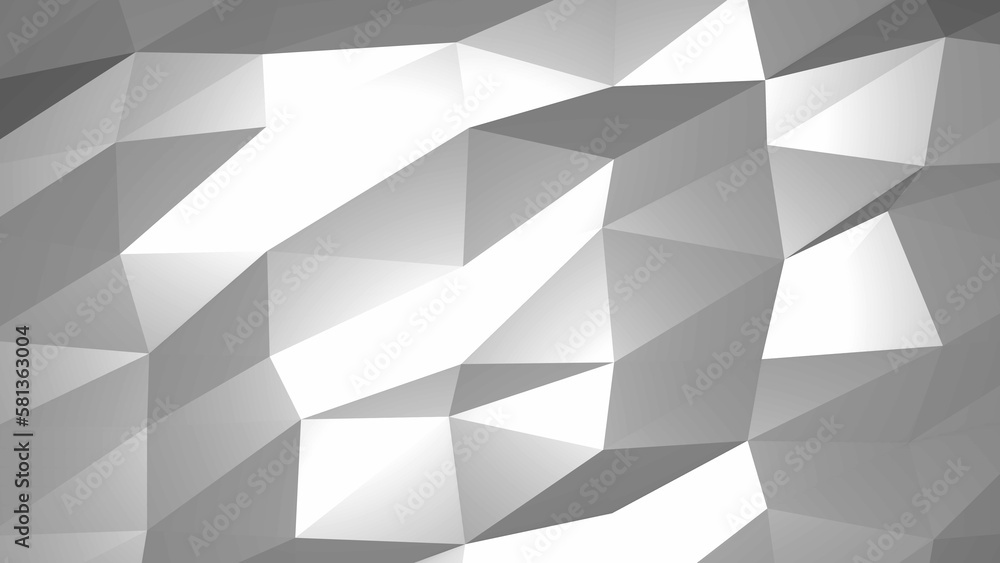 Grey color low poly triangle shape background. 2D layout illustration ...