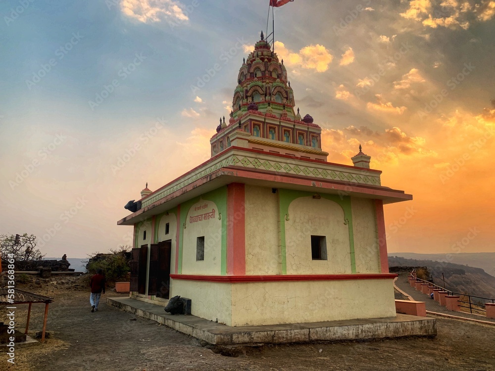 The holy Hanuman temple Dhabyacha maruti mandir on the beautiful ...