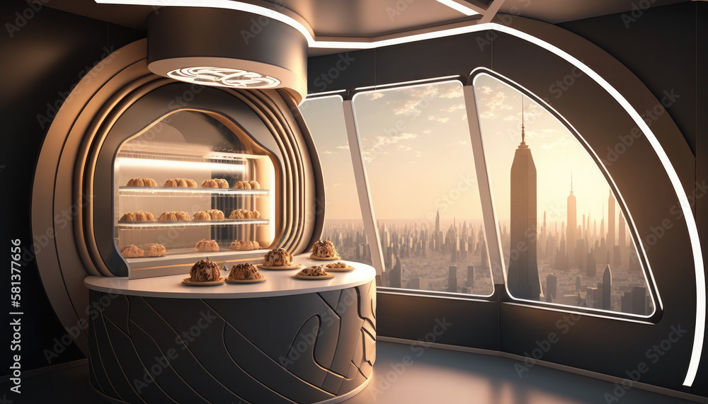 The Bakery of the Future: A Sleek, Metallic Paradigm Shift in Design ...