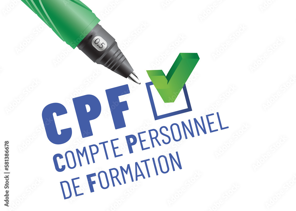 CPF - compte personnel de formation Stock Photo | Adobe Stock