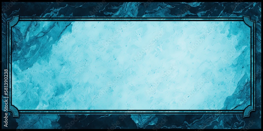 Vintage marbled texture with a blue border on a blue background ...