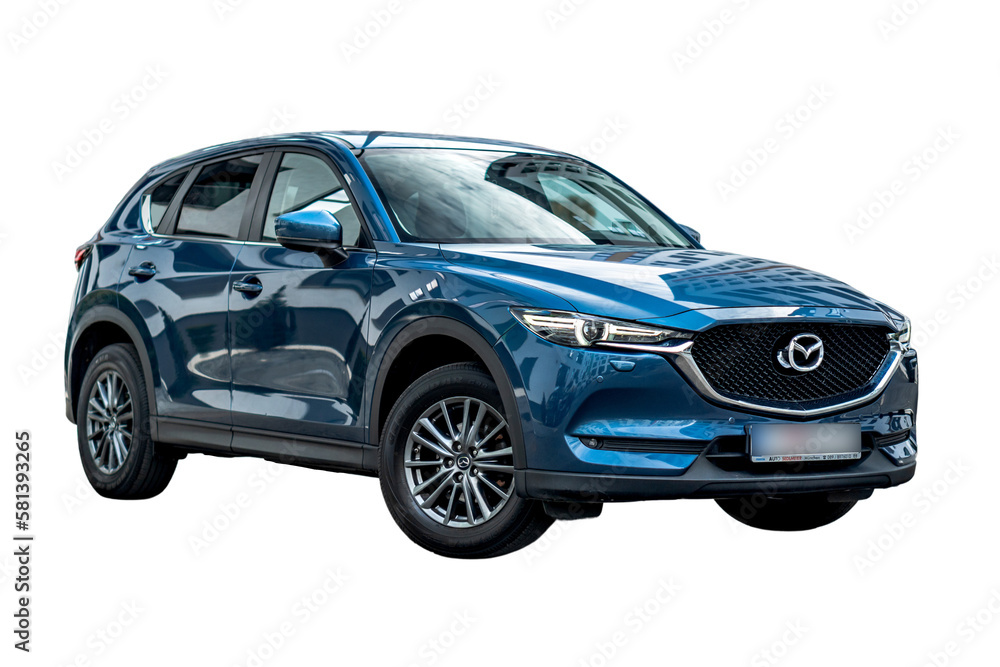 Cluj-Napoca, Cluj-Romania-03.15.2023-No background Mazda CX-5 shiny ...