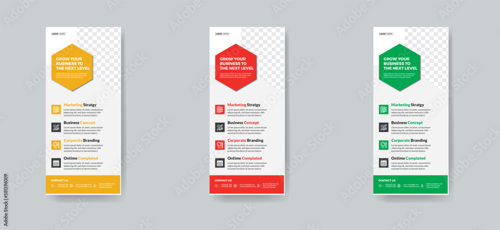Creative Modern Corporate DL Flyer Design. DL Flyer design. Pink ...