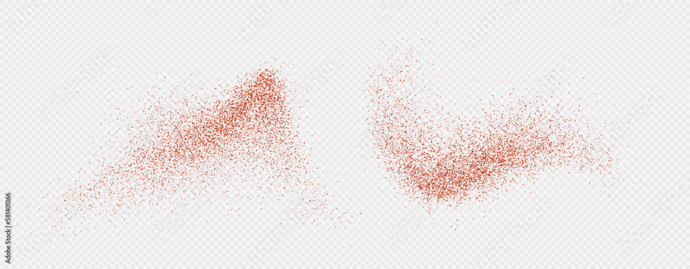 Chili powder splash, dried pepper explosion, flying spicy paprika burst ...