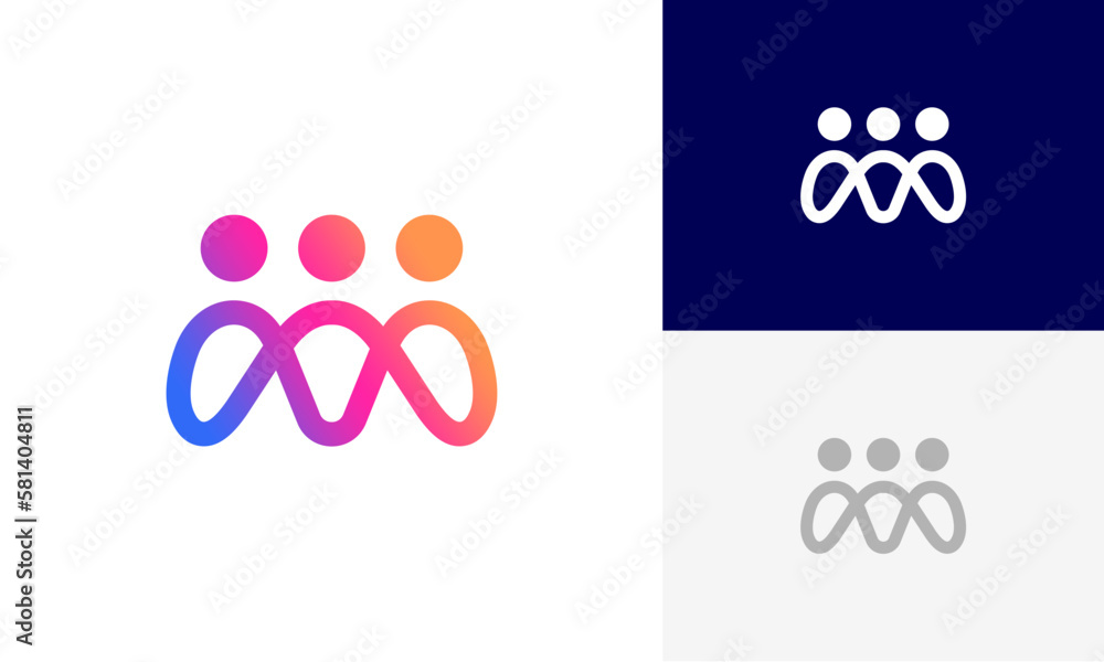 community logo, social community logo, global community logo, human ...