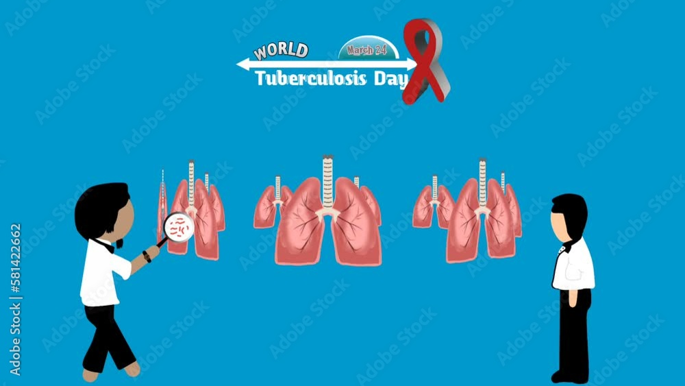 TBC day. Educational animated video about commemorating world ...