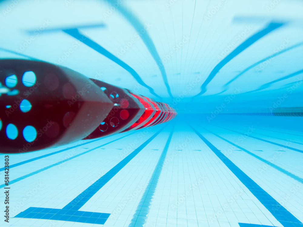 Under the water background.No body and clear transparent swimming pool ...