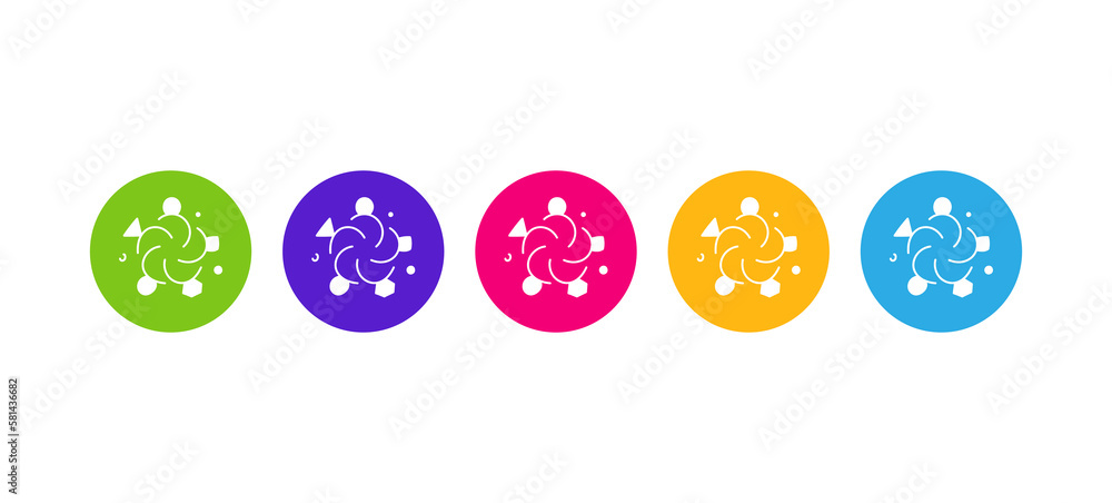 Community Circle Icon, Diversity. and Inclusion Circle Icon. Friendship ...