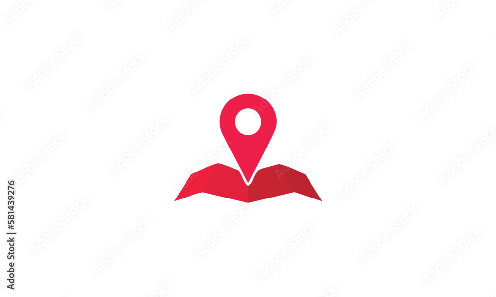 pin map logo vector Stock Vector | Adobe Stock
