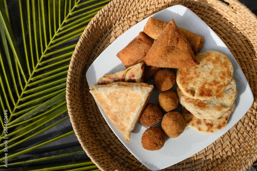 Authentic Sri Lankan Different Street Food Short Eats Vegetable Roti Authentic Sri Lankan Different Street Food Short Eats Vegetable Roti