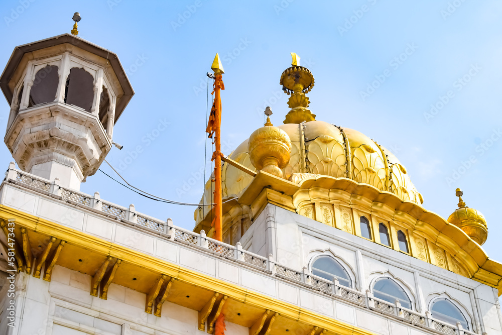 View of details of architecture inside Golden Temple (Harmandir Sahib ...