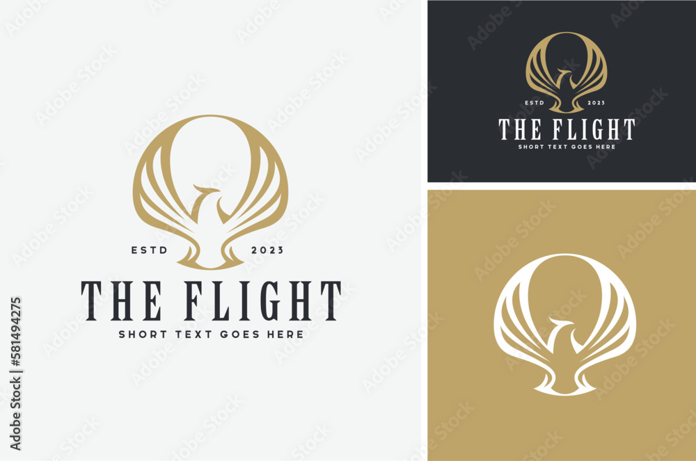 Wingspan Golden Hawk Falcon Eagle Bird for Classic Vintage Royal ...