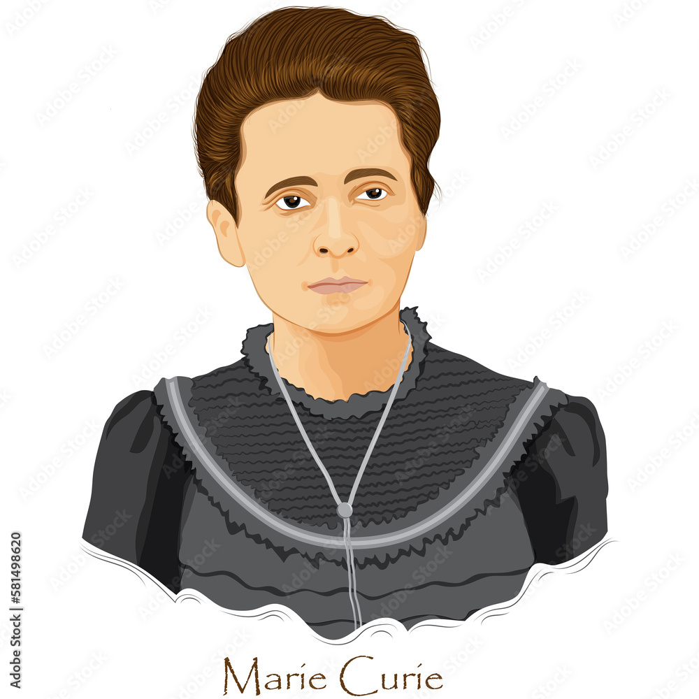 Marie Curie famous scientist in chemistry and physics, pioneer in ...