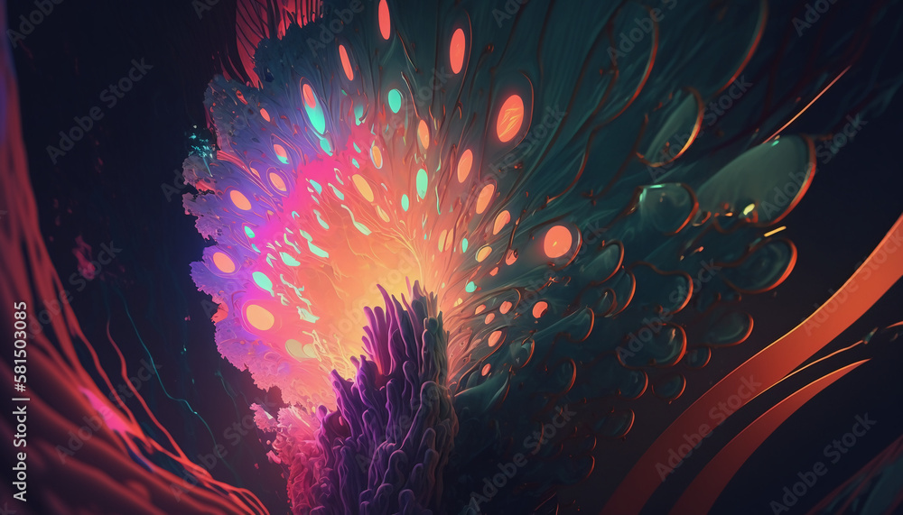 Ethereal Cyberdelic Glam Rock, top-down, Animation Sharp Sound art ...