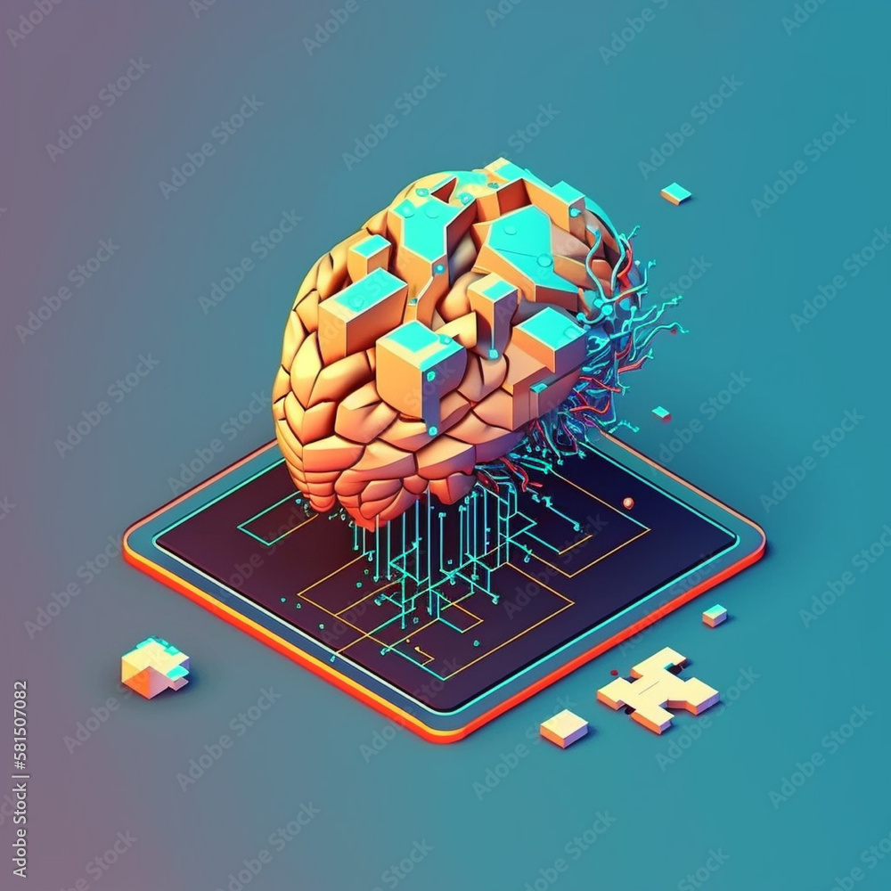 Isometric illumination of robotic human brain with detailed circuits ... Isometric illumination of robotic human brain with detailed circuits ...