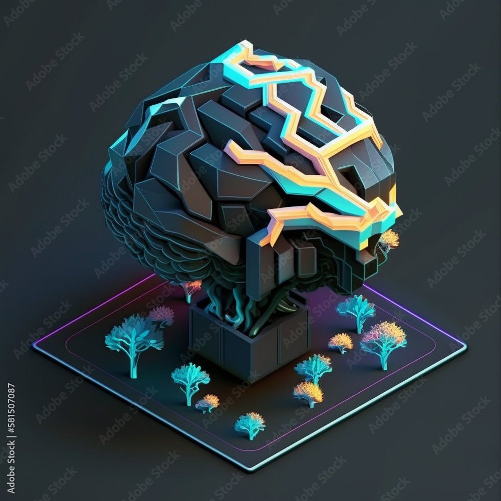 Isometric illumination of robotic human brain with detailed circuits ... Isometric illumination of robotic human brain with detailed circuits ...