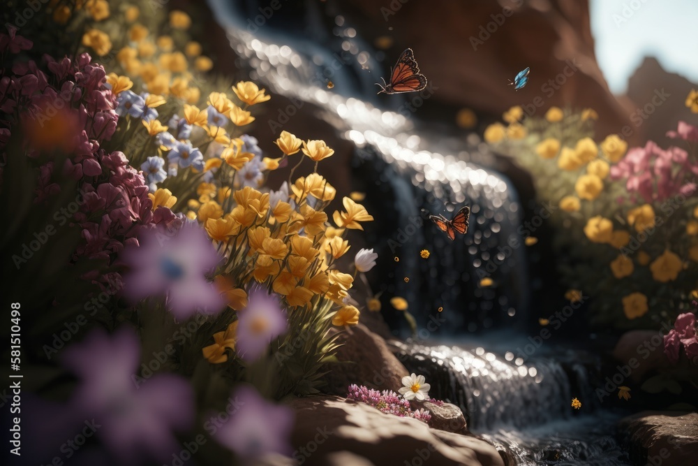 Unreal Engine 5 Bokeh: Insane Details of a Waterfall Encircled by ...