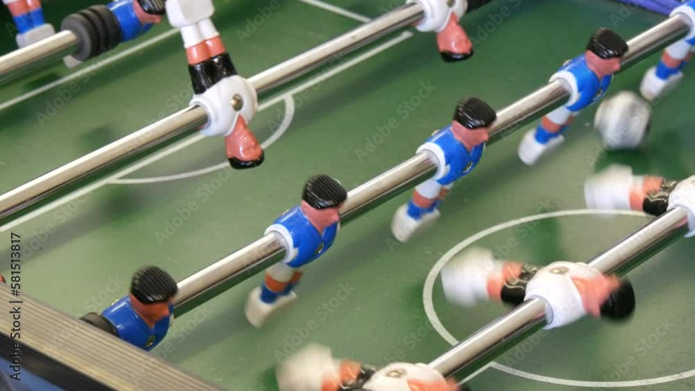 Table foosball soccer. Sport team football players game. Table football ...