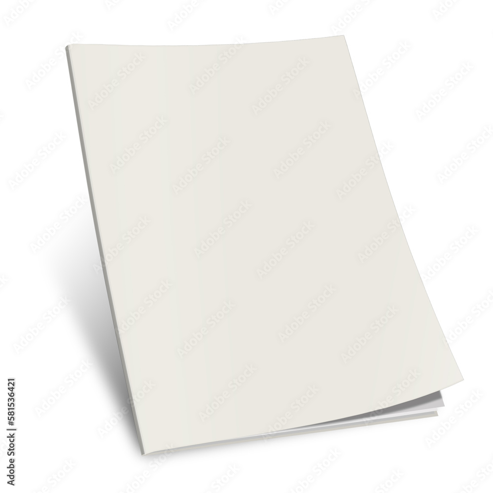 White magazine blank template for presentation layouts and design ...