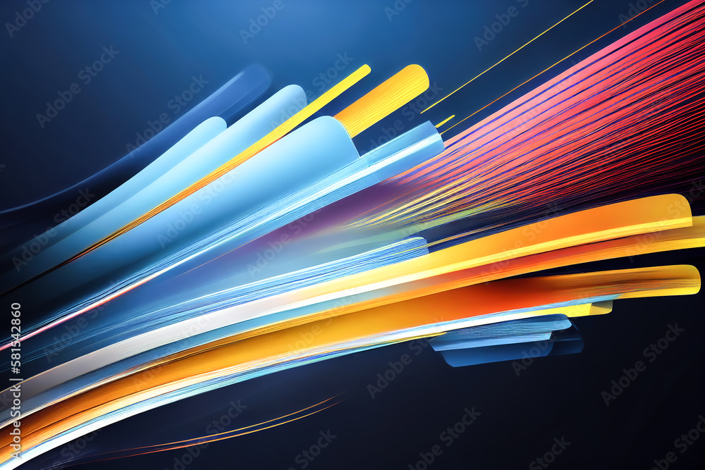 Dynamic abstract background. motion animation. Generative AI Stock Illustration | Adobe Stock