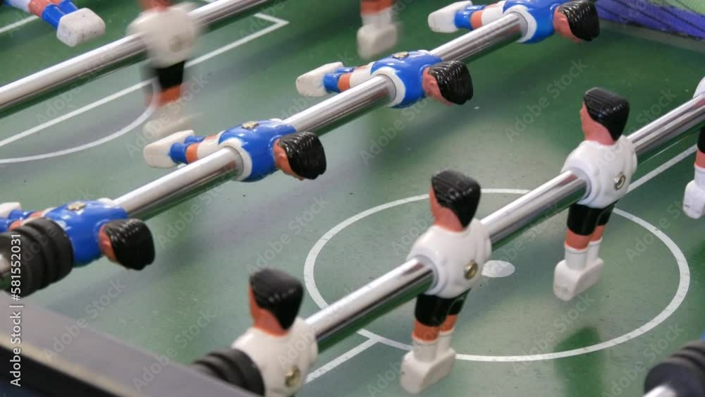 Table foosball soccer. Sport team football players game. Table football ...