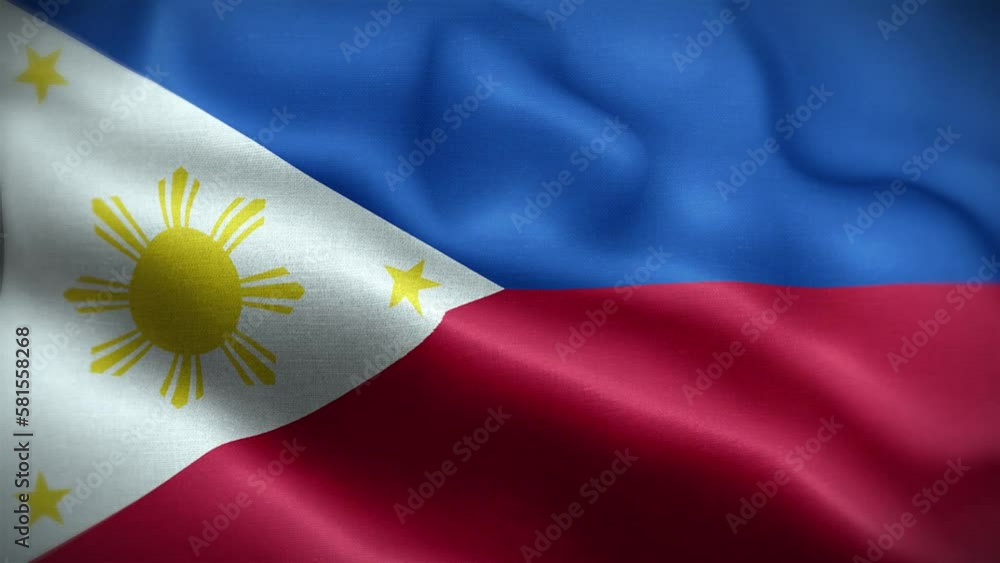 Vidéo Stock 4K Textured Flag of Philippines Animation Stock Video ...