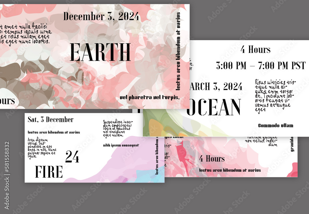 Web Banner With Transparent Overlapping Shapes Creating Vector ...