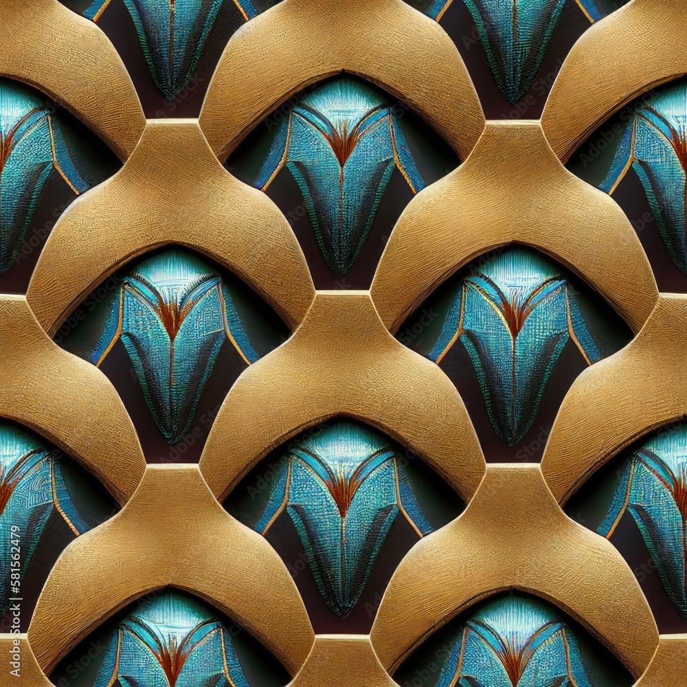 Egyptian ethnic seamless pattern texture, ancient civilization symbols ...