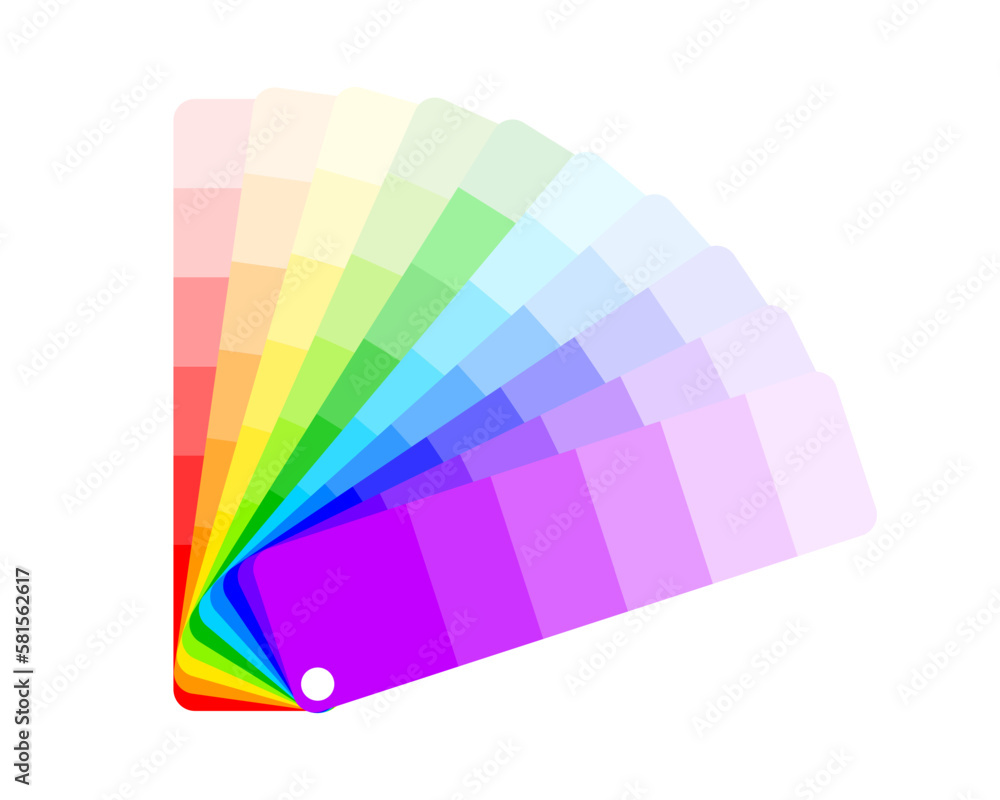 Abstract color palette. RGB concept. Color palette, warm and cool ...