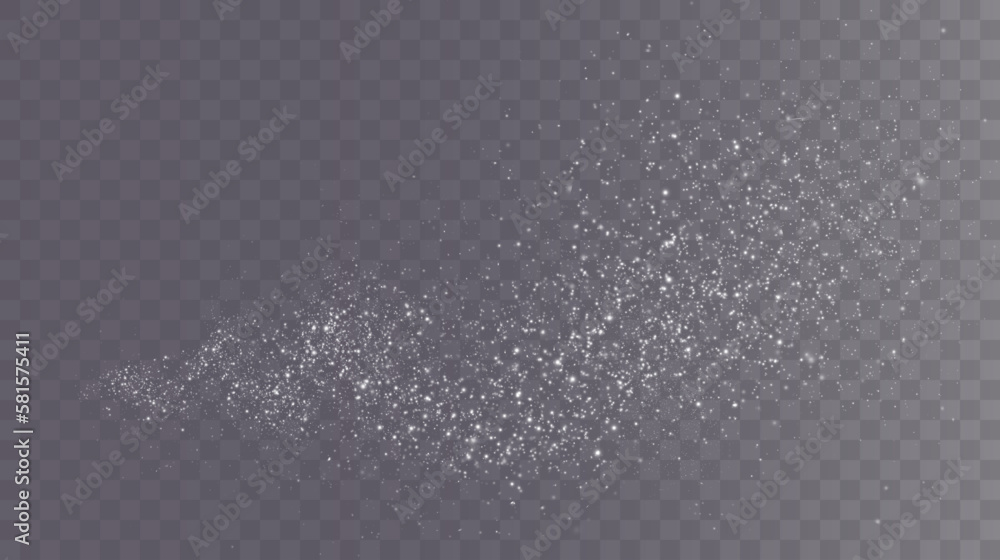 Christmas background. Powder PNG. Magic bokeh shines with white dust ...