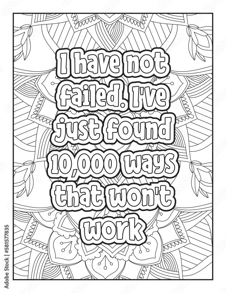 Affirmative quotes coloring page. Positive quotes coloring page ...