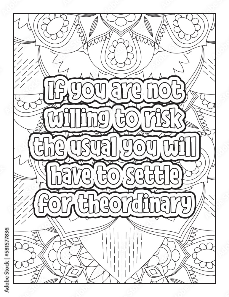 Affirmative quotes coloring page. Positive quotes coloring page ...