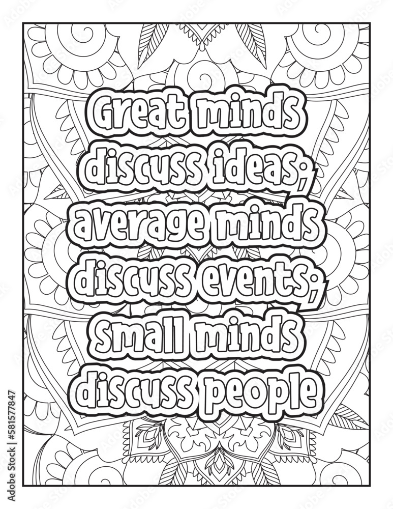 Affirmative quotes coloring page. Positive quotes coloring page ...