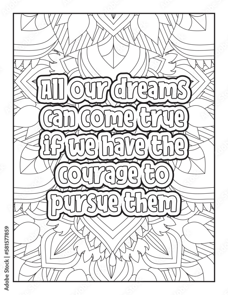 Affirmative quotes coloring page. Positive quotes coloring page ...
