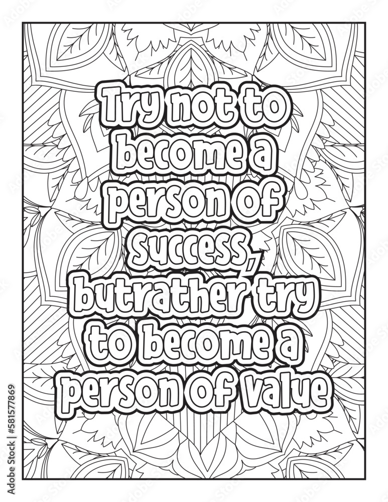 Affirmative quotes coloring page. Positive quotes coloring page ...