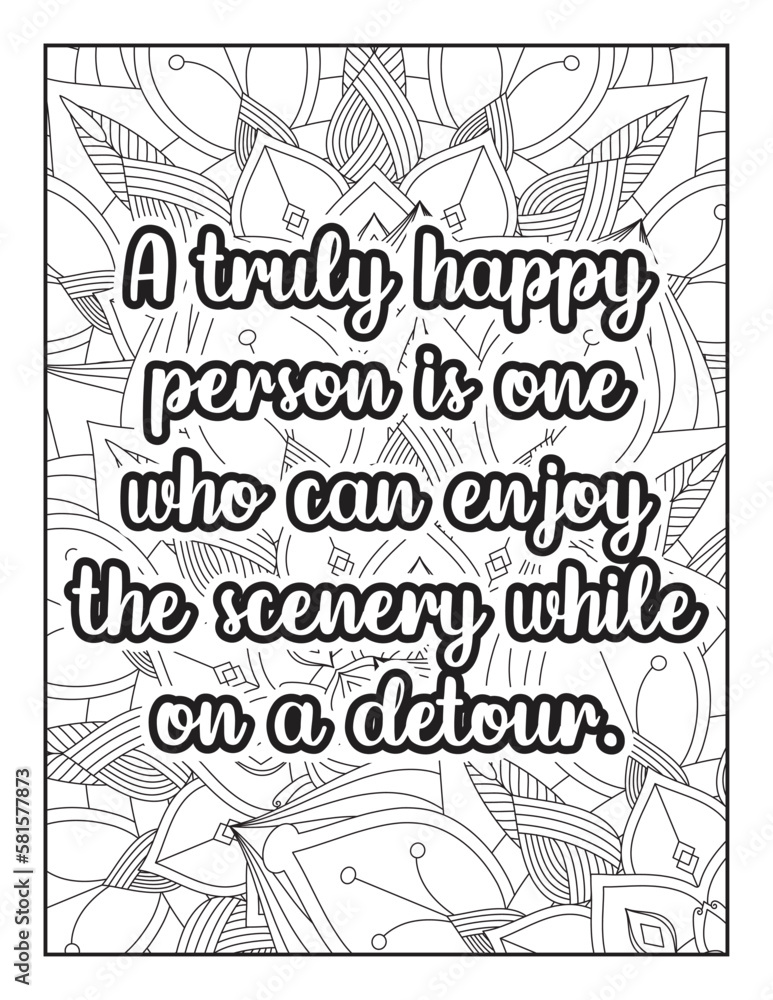 Affirmative quotes coloring page. Positive quotes coloring page ...