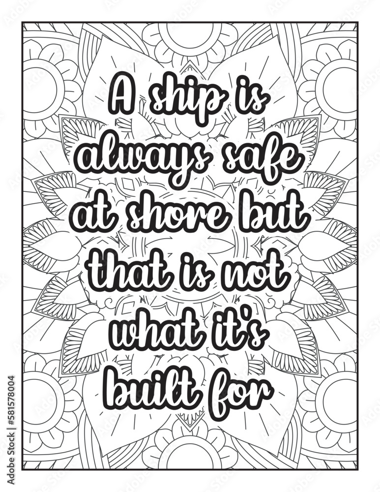 Affirmative quotes coloring page. Positive quotes coloring page ...