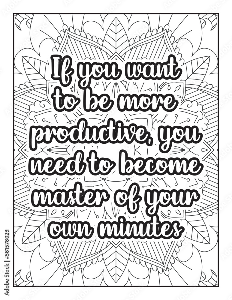 Affirmative quotes coloring page. Positive quotes coloring page ...