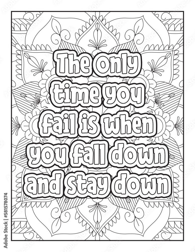 Affirmative quotes coloring page. Positive quotes coloring page ...