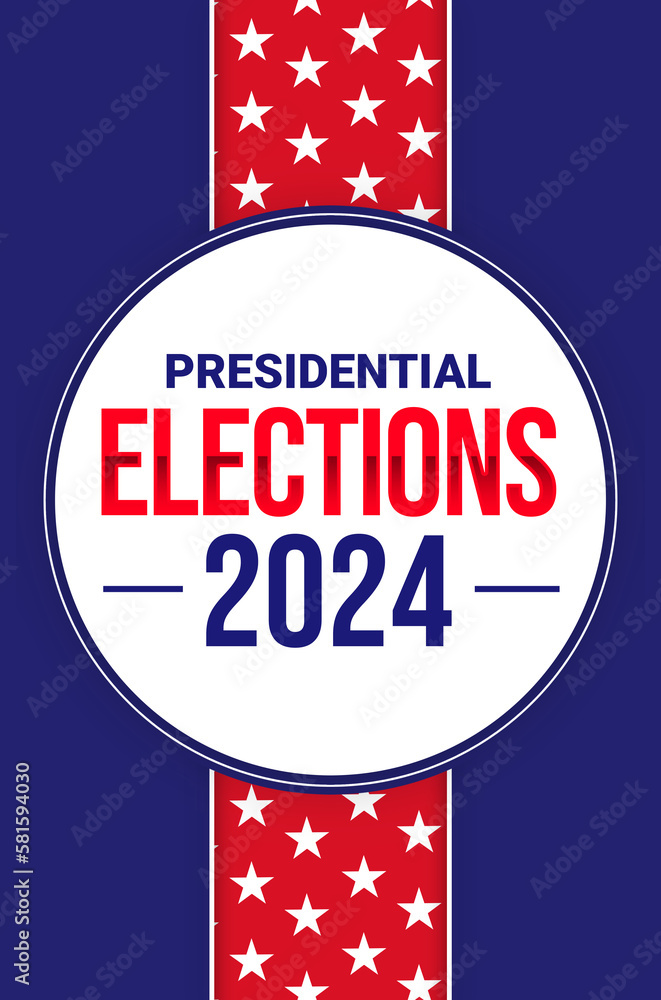 Presidential Elections 2024 Vertical wallpaper with stars and ...