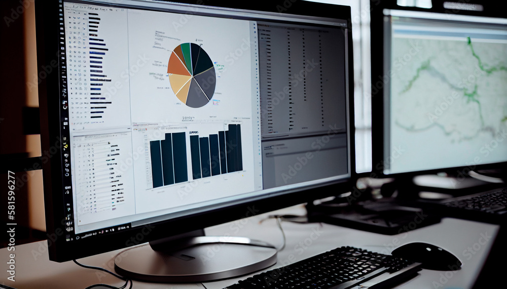 Working with the computer in business analytics, working with business ...