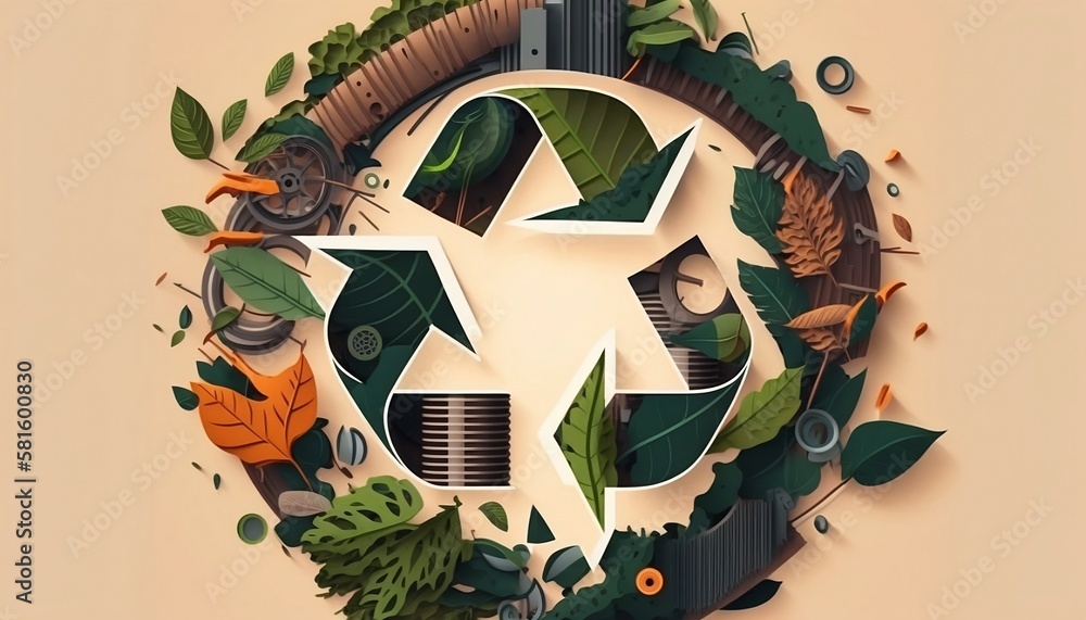 Recycle, reduce, reuse and repair. Creative images about recycling ...