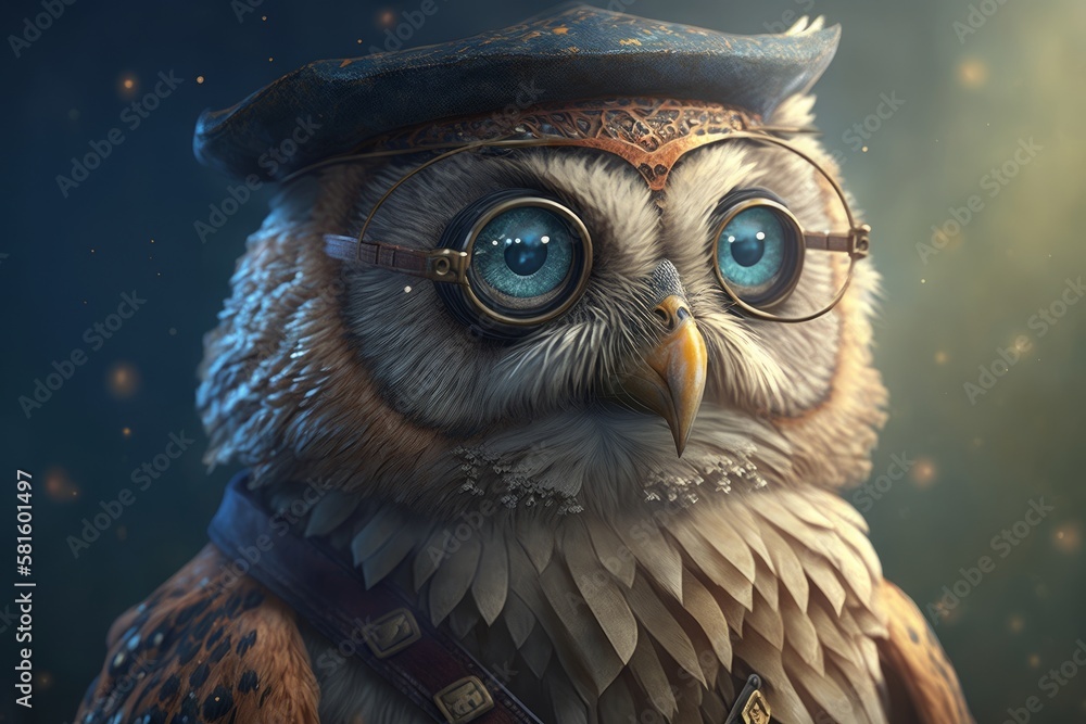 Wise Owl with Feathered Cap: Insane Hyper-Detailing in Unreal Engine 5 ...