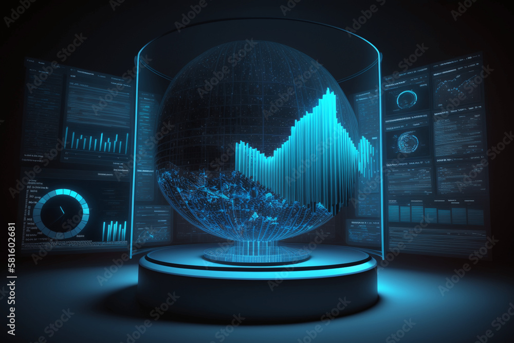 digital world map ai generated Stock Illustration | Adobe Stock