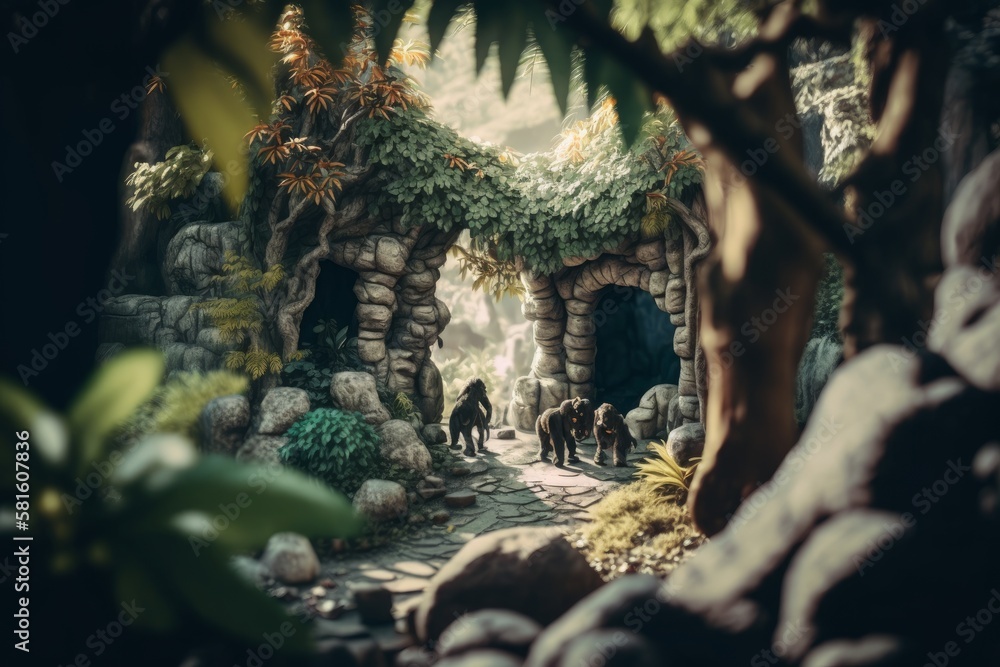 Discover the Epic Composition of a Hyper-Detailed Zoo with Gorillas ...