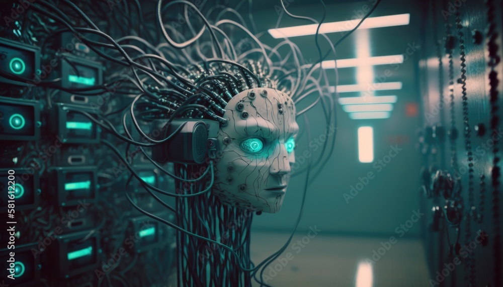 Artificial intelligence A.I. in the server room - Generative AI ...