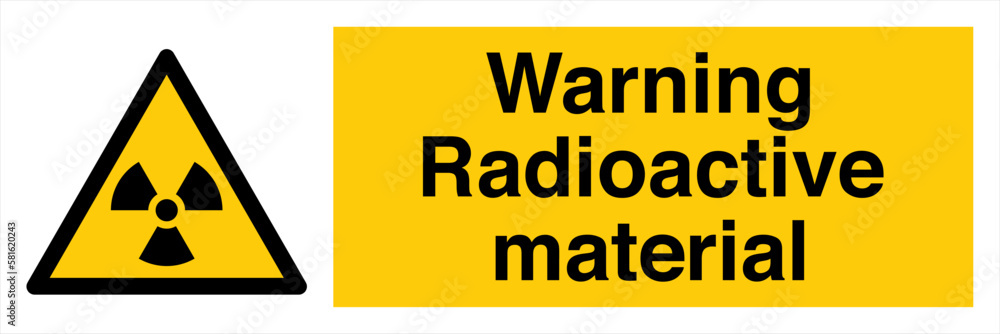 Safety Sign Marking Label Symbol Pictogram Standards Radioactive ...