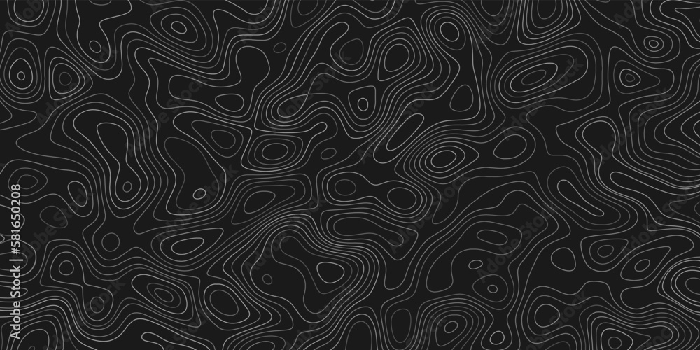 The stylized height of the topographic contour in lines and contours ...