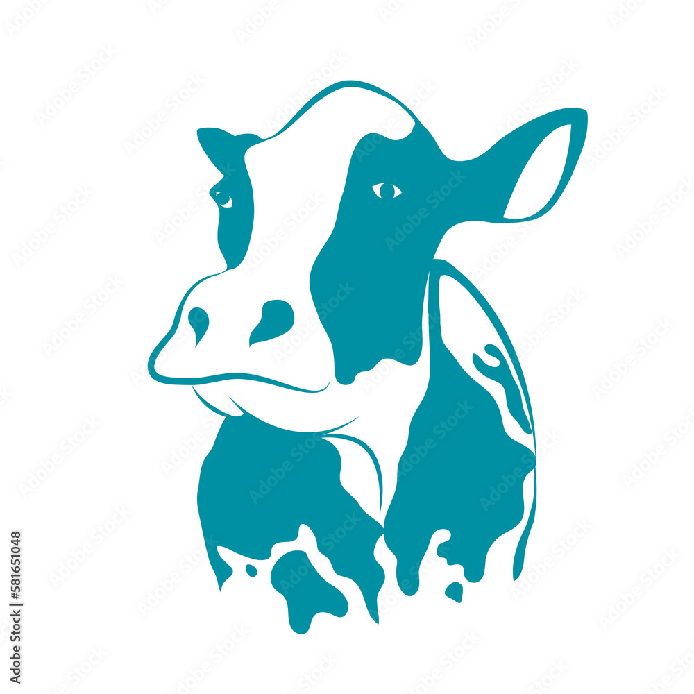 Cow design isolated on transparent background. Farm Animals. Stock ...