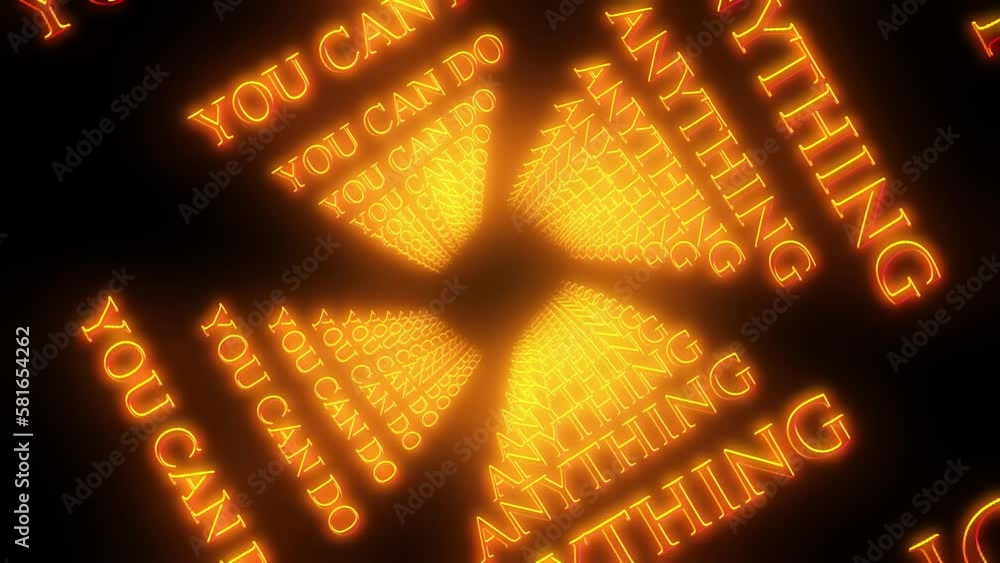 You can do anything motivational rotating text animation with yellow ...